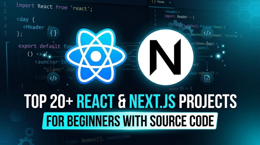 Top 20+ React & Next.js Projects for Beginners with Source Code Github ...